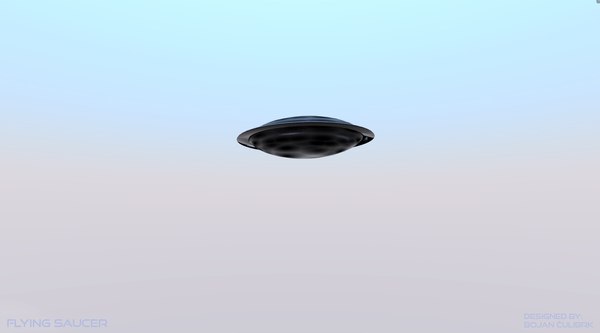 3d flying saucer set