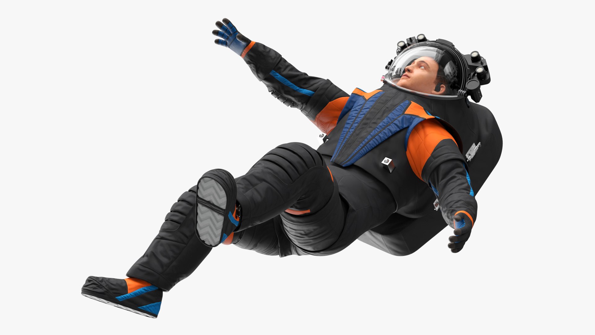 3D Astronaut Falling Pose Fur - TurboSquid 2282232