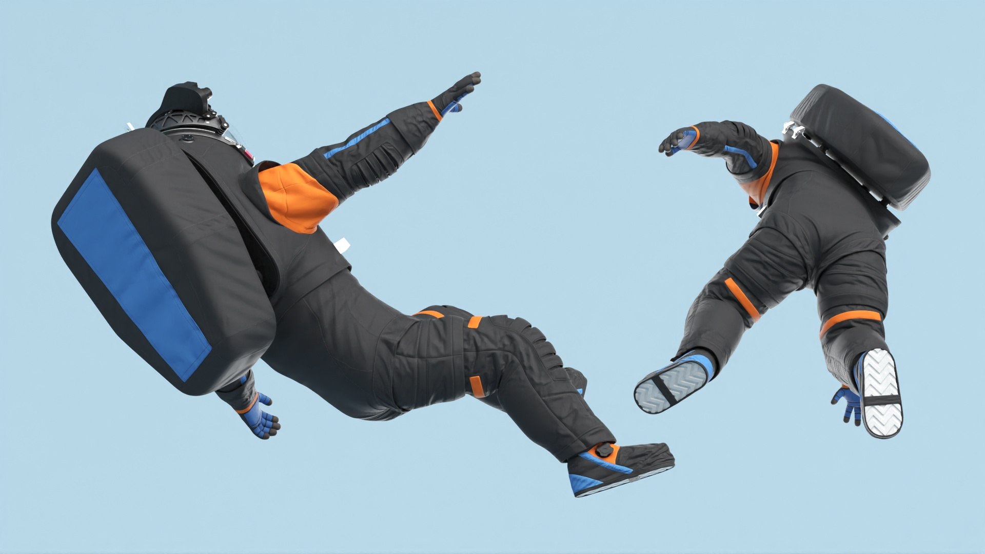 3D Astronaut Falling Pose Fur - TurboSquid 2282232