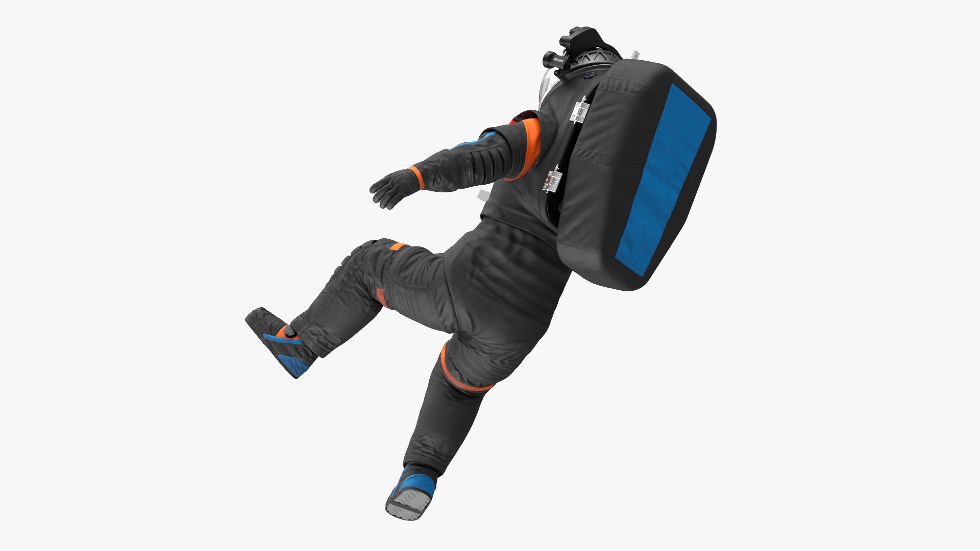 3D Astronaut Falling Pose Fur - TurboSquid 2282232