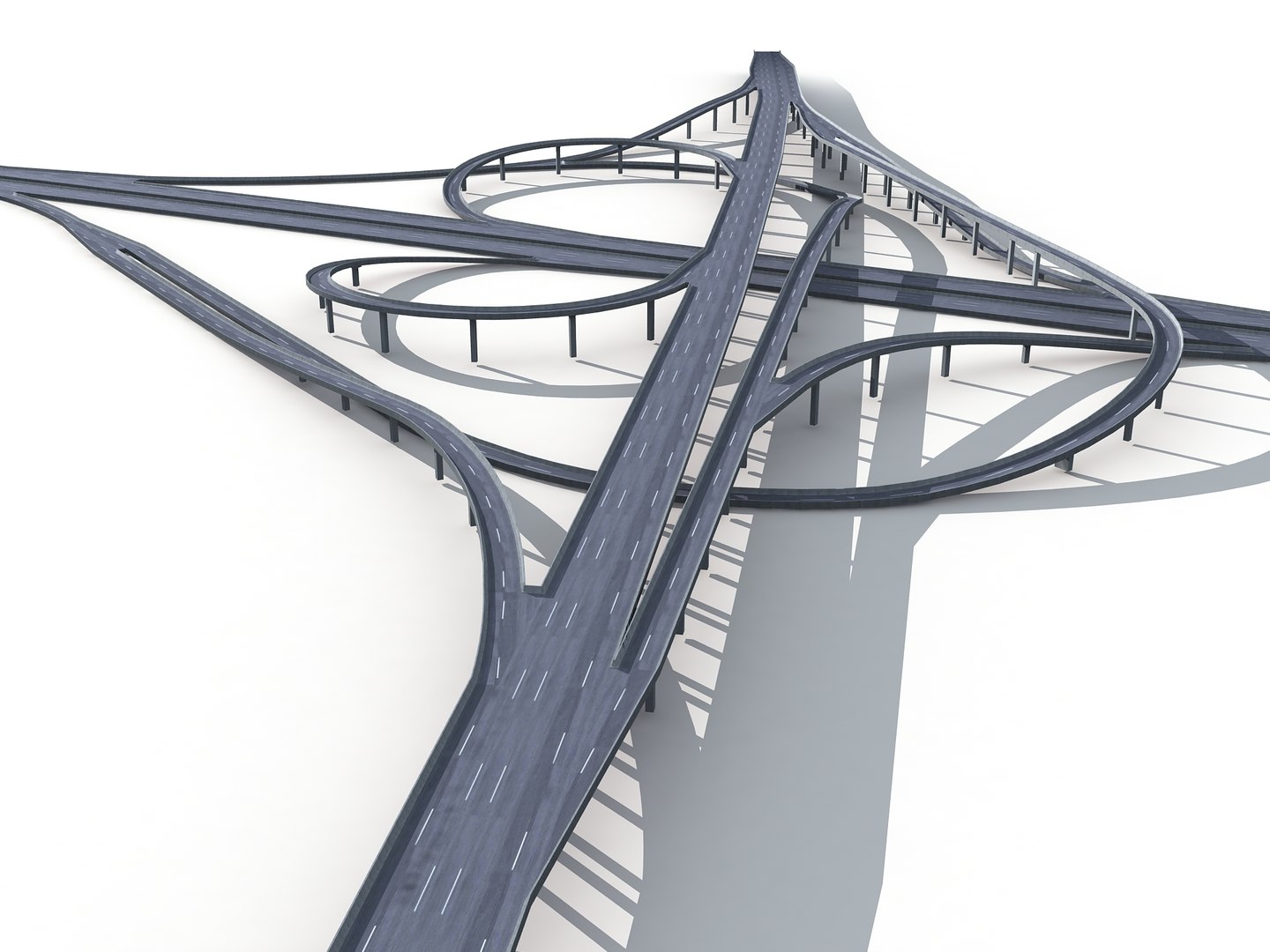 Viaduct Highway Model - TurboSquid 1514360