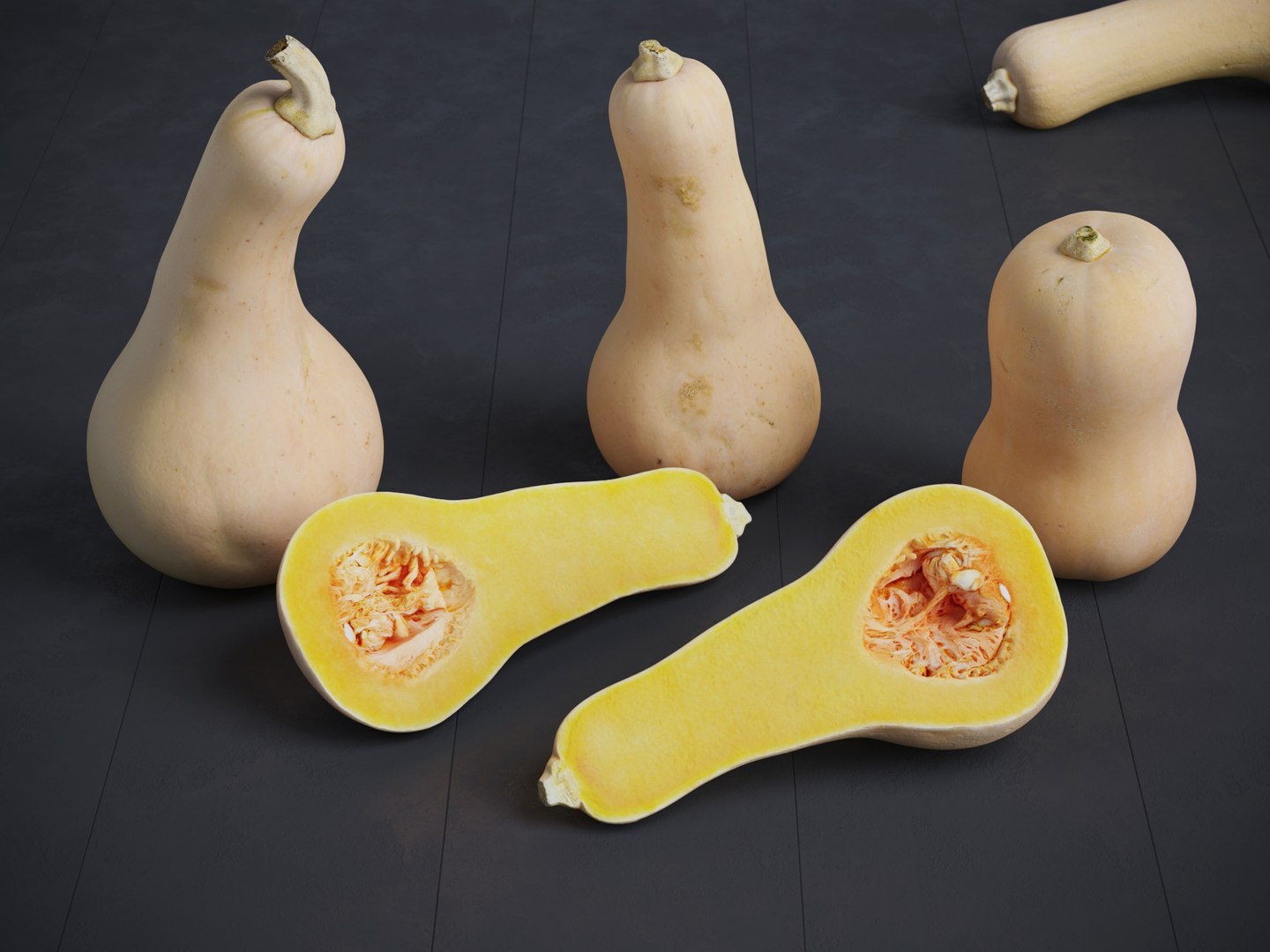 3D Squash Butternut - TurboSquid 2095224