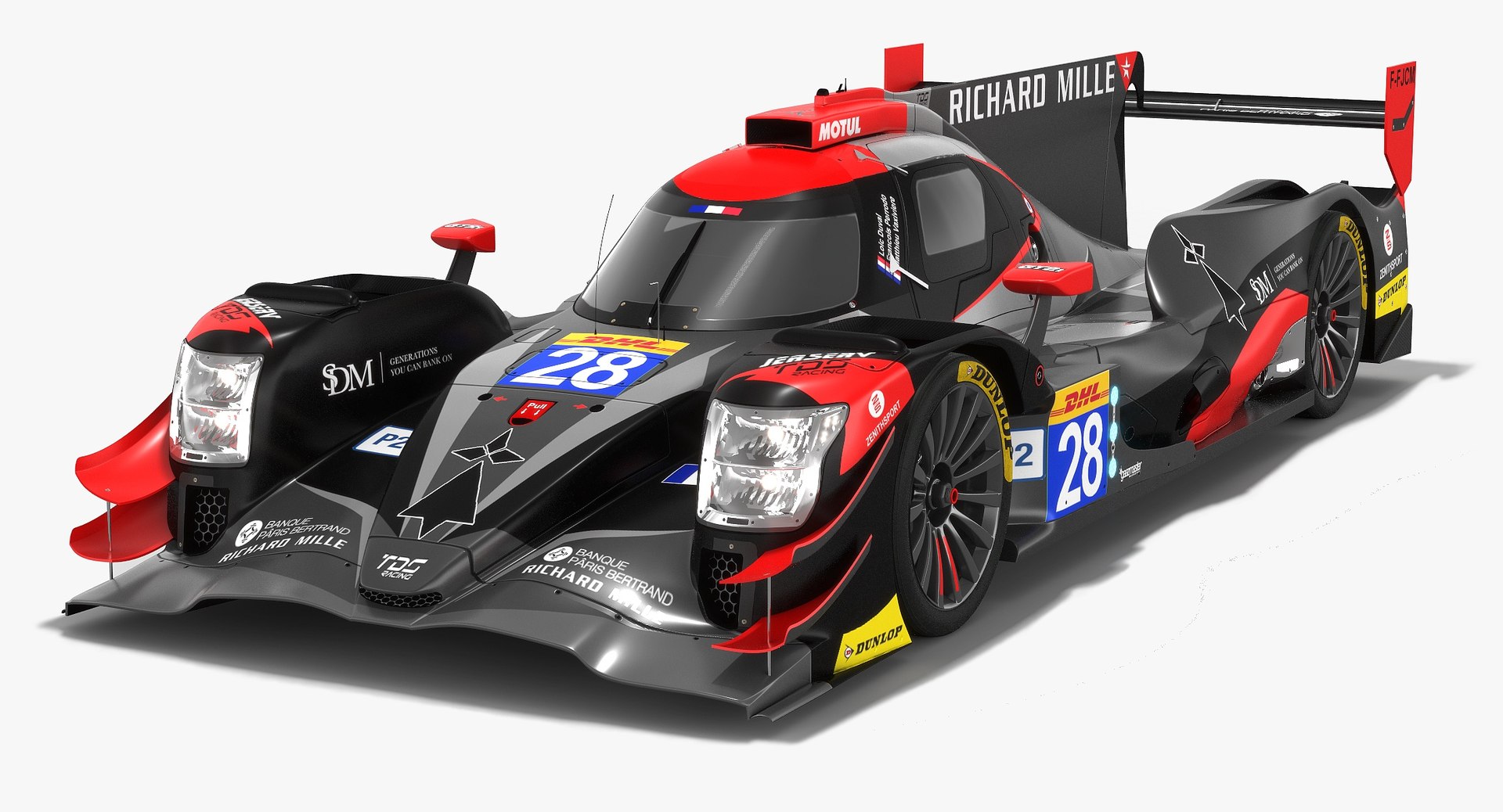 3D tds racing oreca 07 model - TurboSquid 1293057