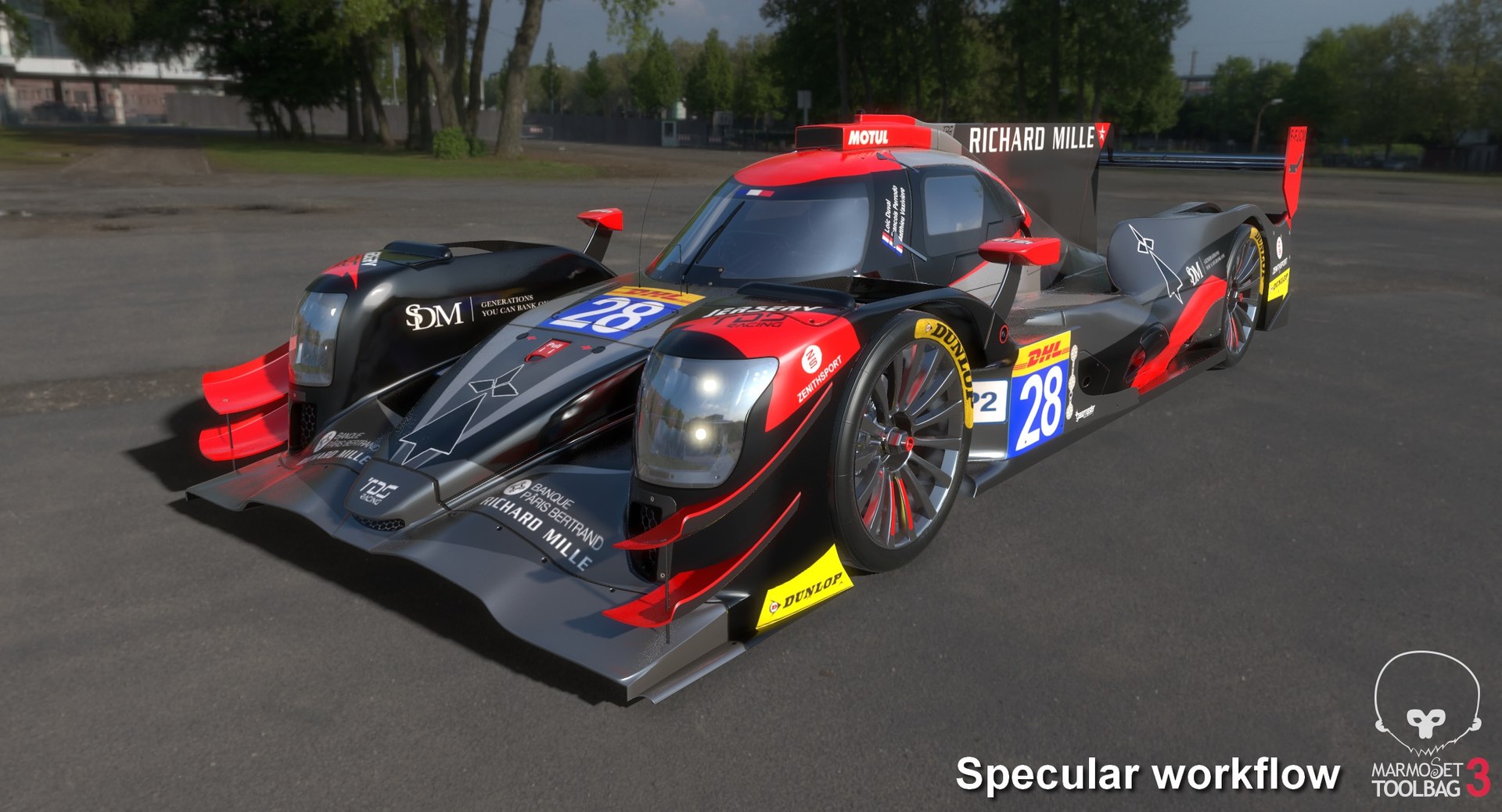 3D tds racing oreca 07 model - TurboSquid 1293057