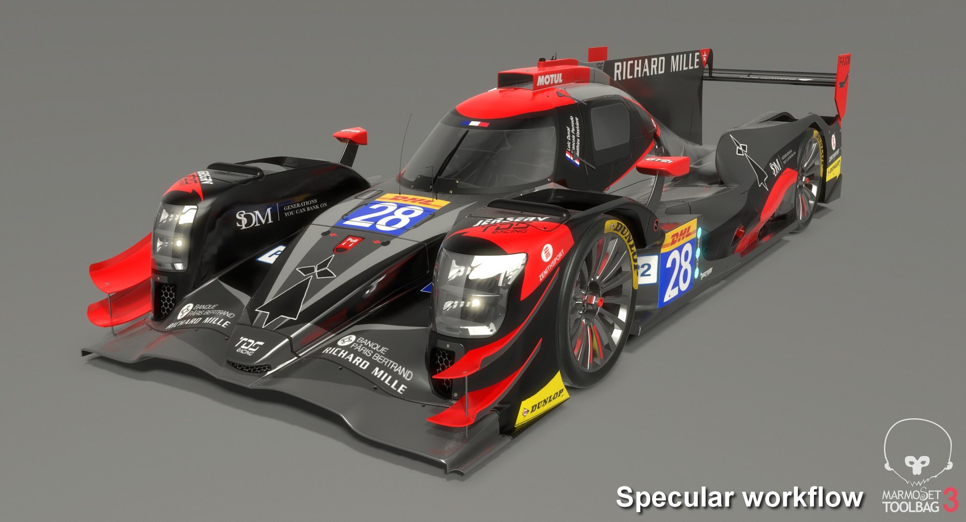 3D tds racing oreca 07 model - TurboSquid 1293057