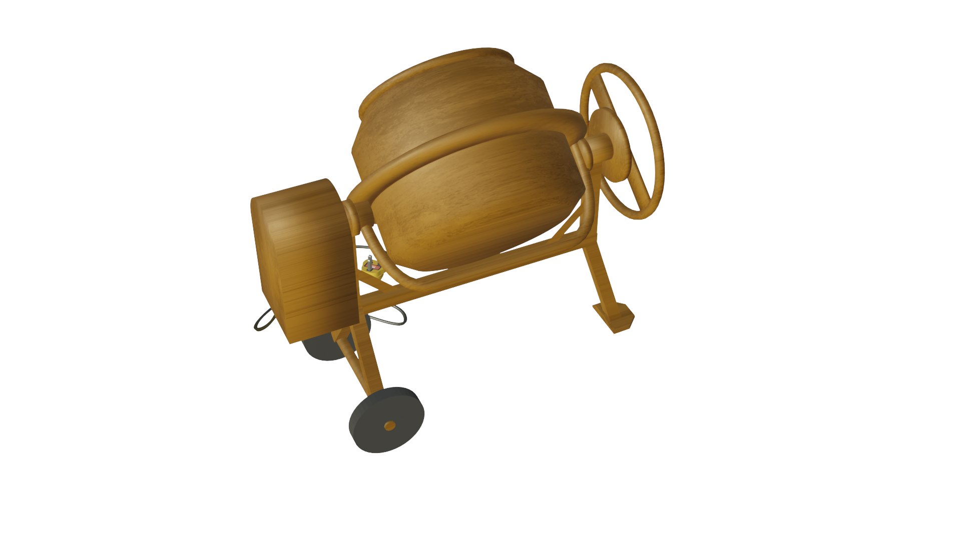 3D Cement Mixer Model - TurboSquid 1834026