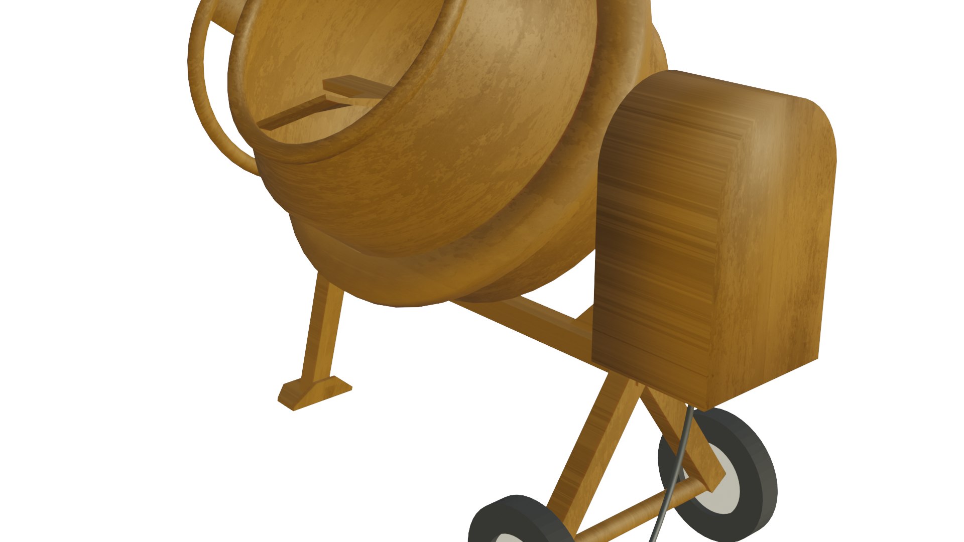 3D Cement Mixer Model - TurboSquid 1834026