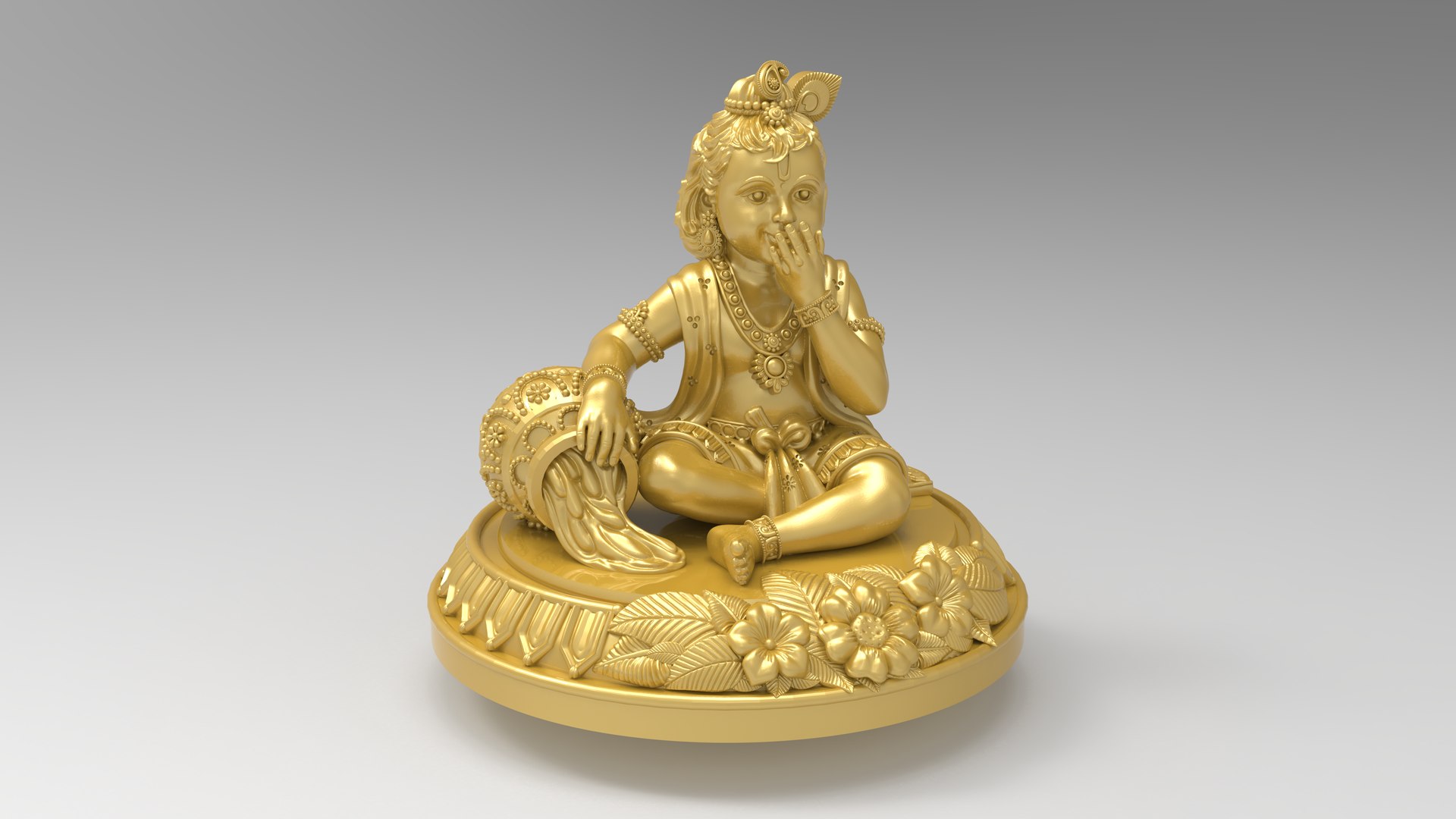 modelo 3d bal krishna eating makhan - TurboSquid 2060715