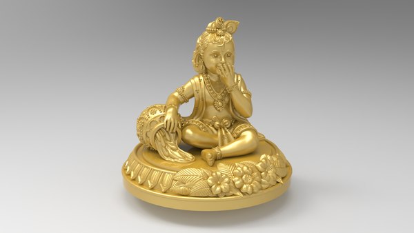 bal krishna eating makhan 3D 모델 - TurboSquid 2060715