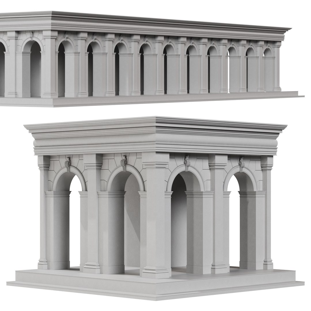 Classic Architecture Concrete Arch 3D Model - TurboSquid 2135486