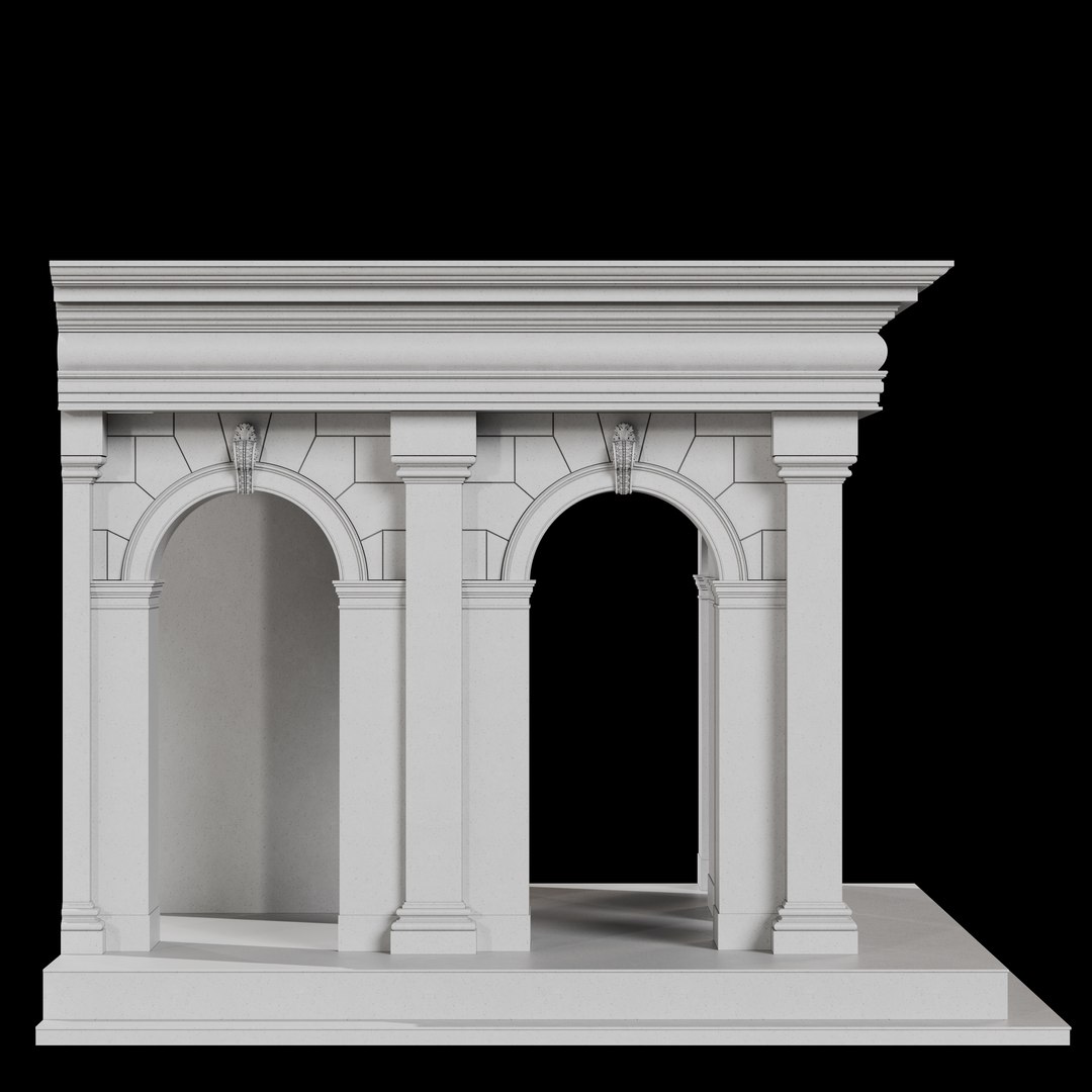 Classic Architecture Concrete Arch 3D Model - TurboSquid 2135486