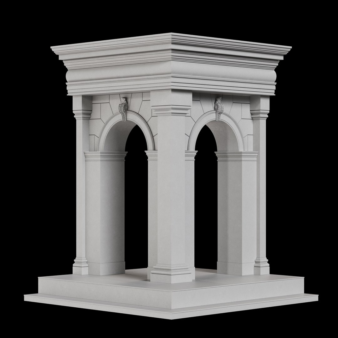 Classic Architecture Concrete Arch 3D Model - TurboSquid 2135486