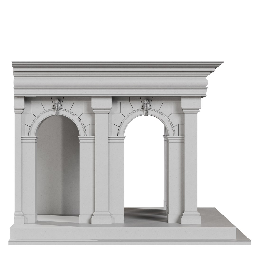 Classic Architecture Concrete Arch 3D Model - TurboSquid 2135486