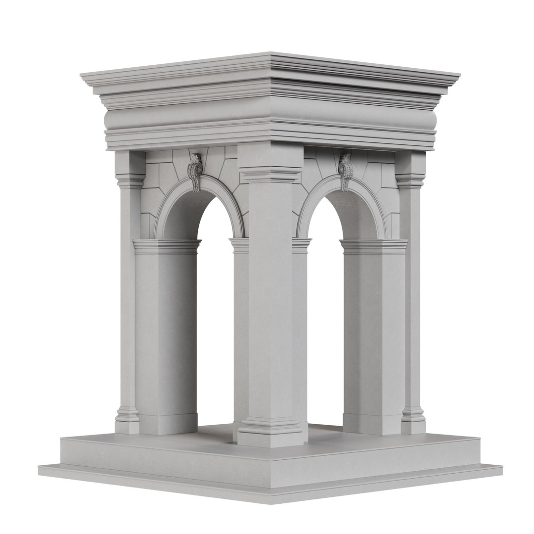 Classic Architecture Concrete Arch 3D Model - TurboSquid 2135486