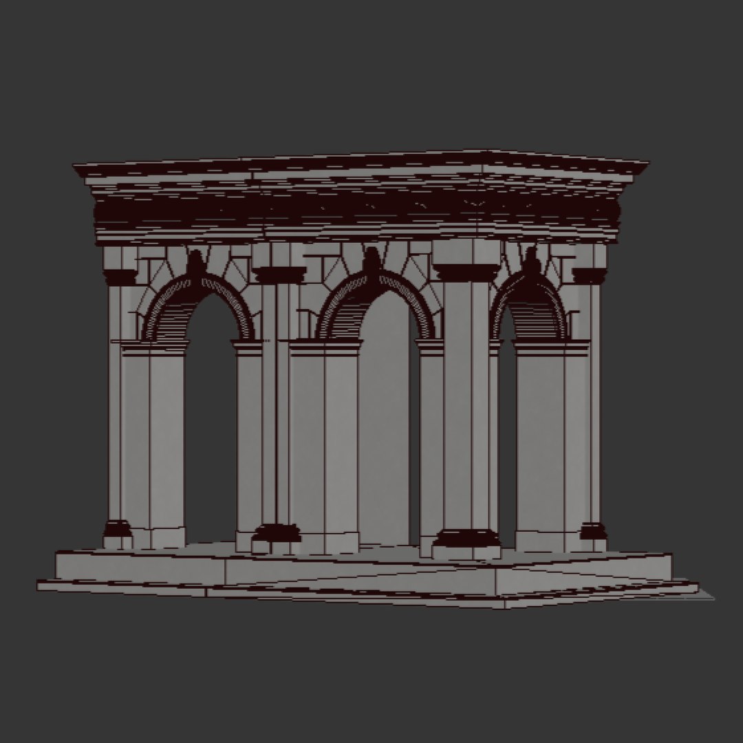 Classic Architecture Concrete Arch 3D Model - TurboSquid 2135486