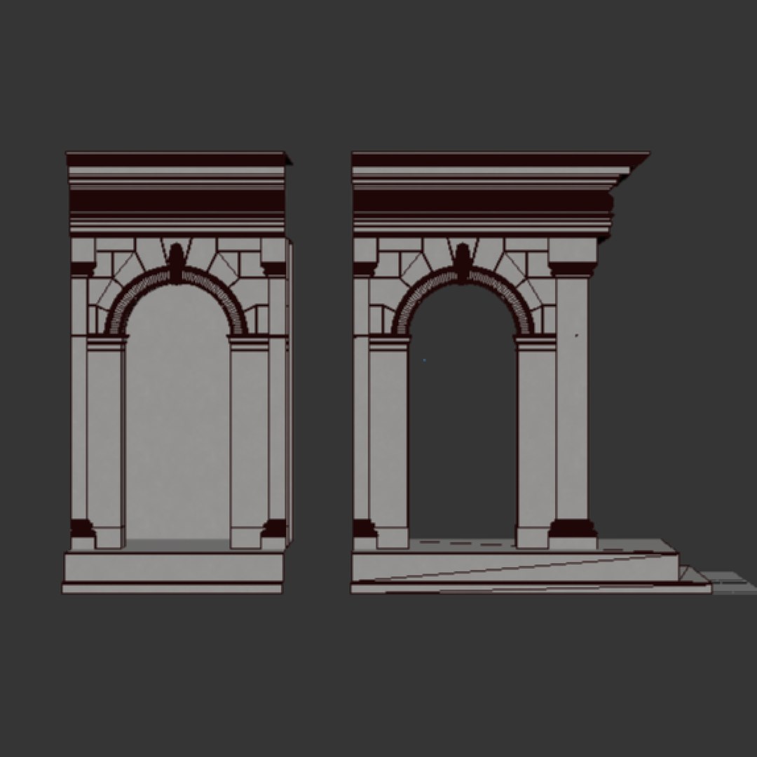 Classic Architecture Concrete Arch 3D Model - TurboSquid 2135486