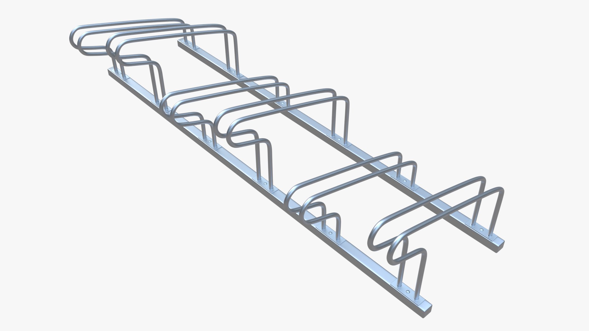 3D Bike Rack Street Station - TurboSquid 1722047