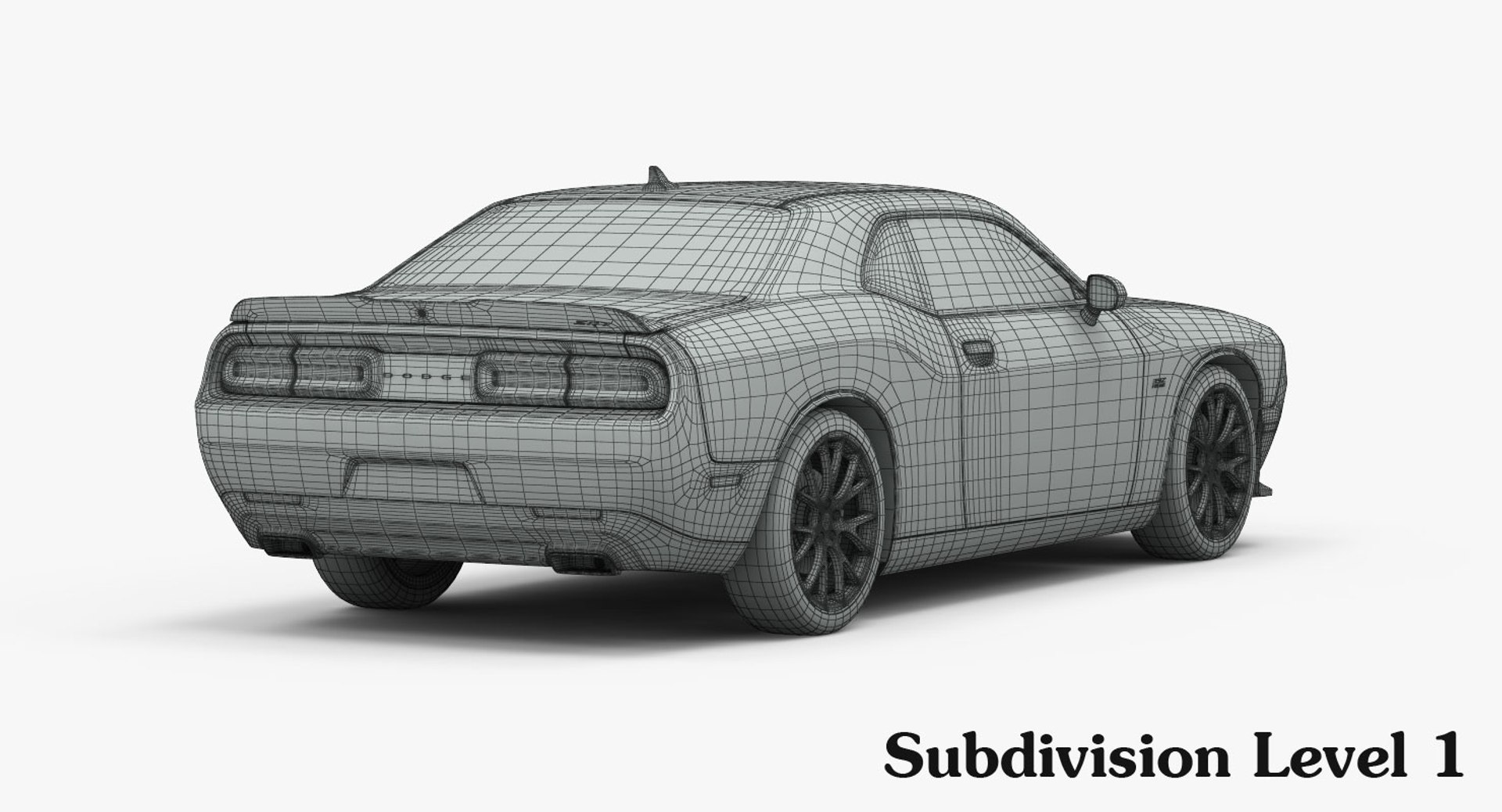 3ds max dodge challenger srt 392