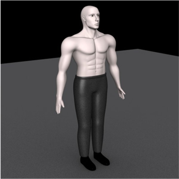 human body 3d max
