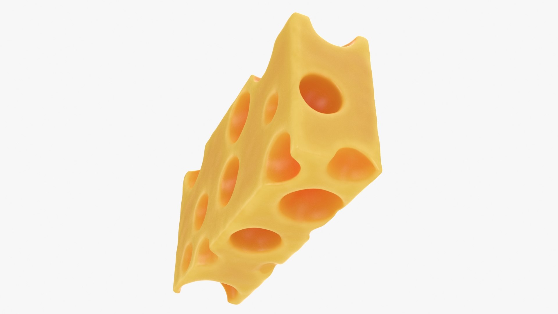 3D Model Stylized Cheese Cube 2 - TurboSquid 2339267