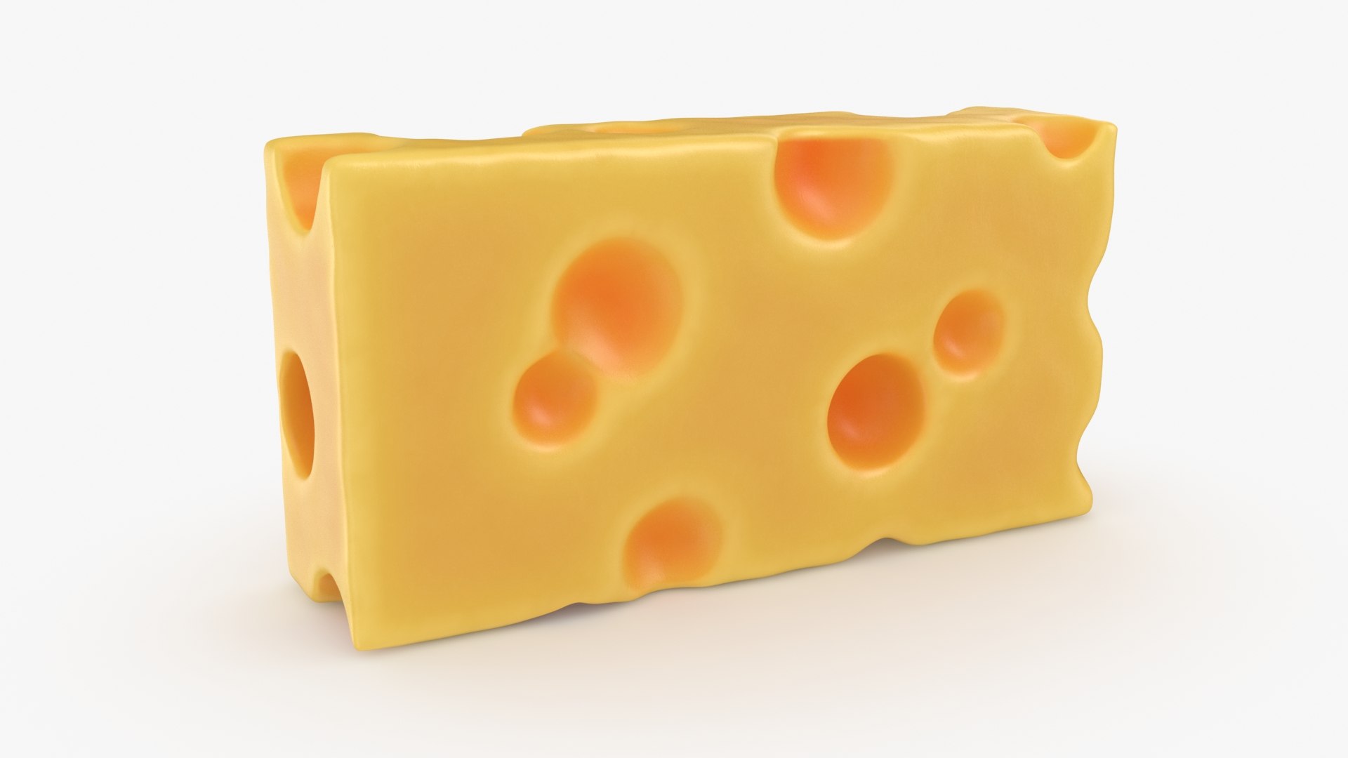 3D Model Stylized Cheese Cube 2 - TurboSquid 2339267