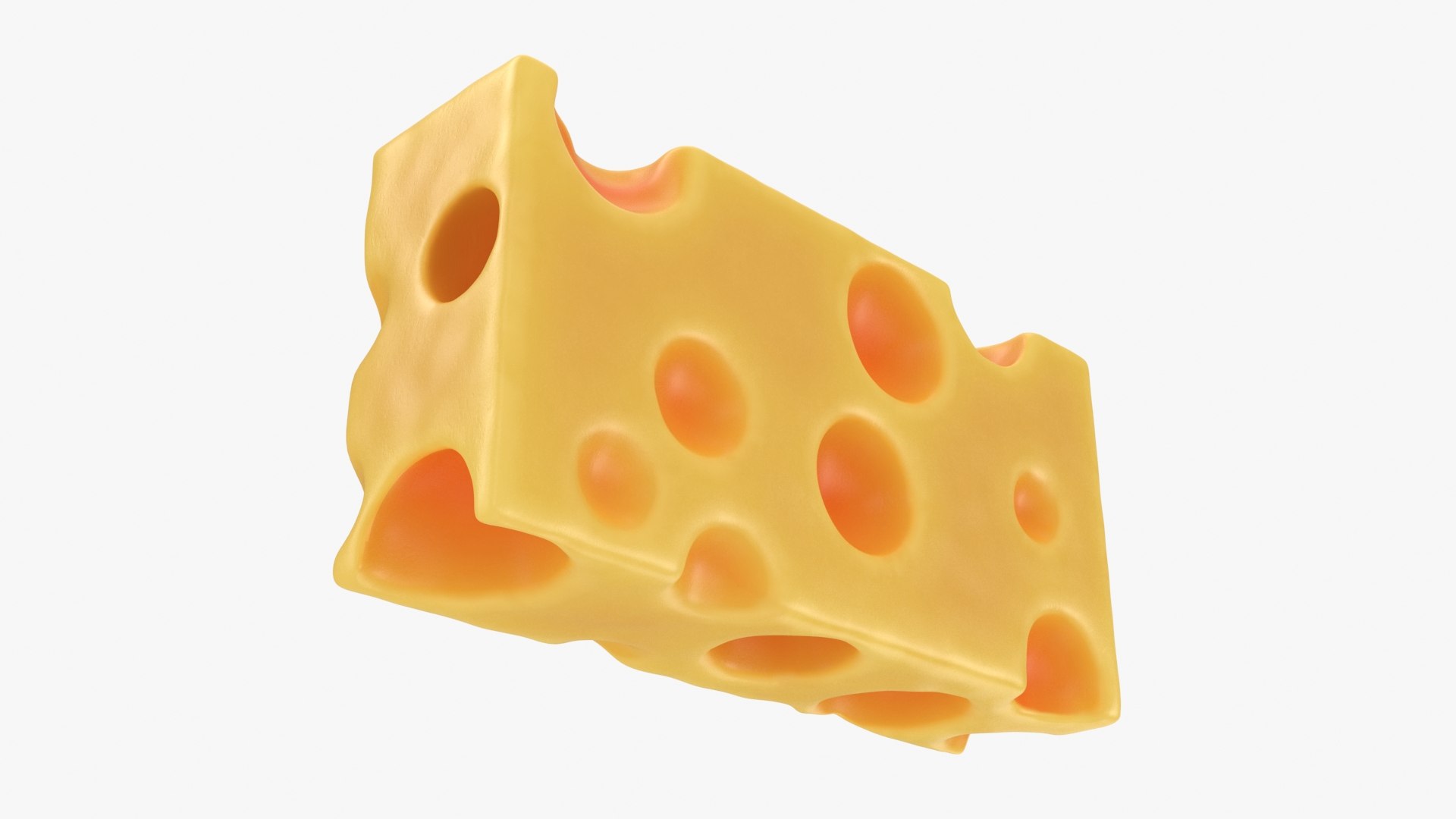 3D Model Stylized Cheese Cube 2 - TurboSquid 2339267