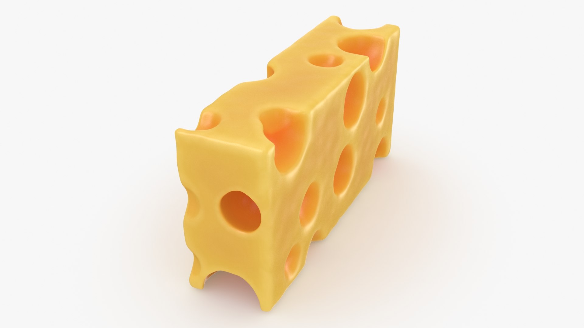 3D Model Stylized Cheese Cube 2 - TurboSquid 2339267