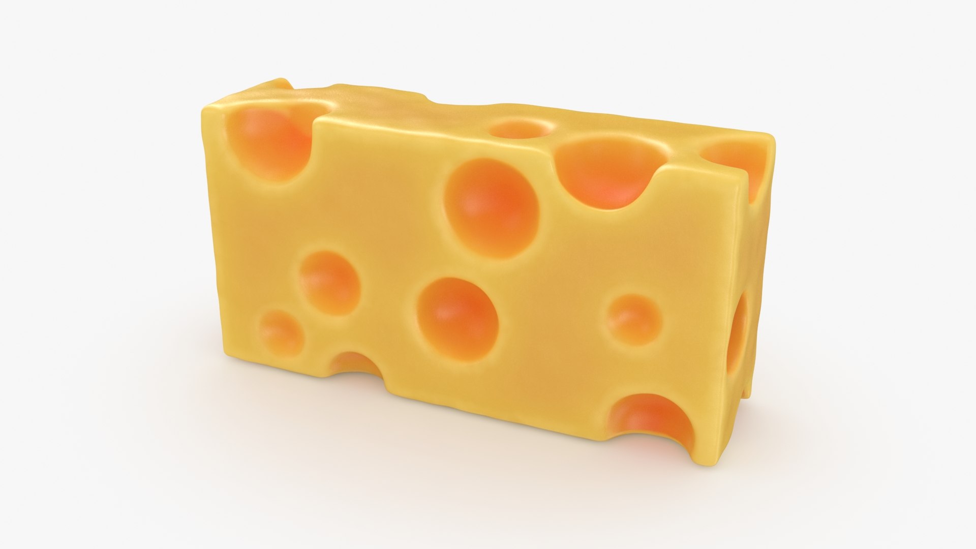 3D Model Stylized Cheese Cube 2 - TurboSquid 2339267