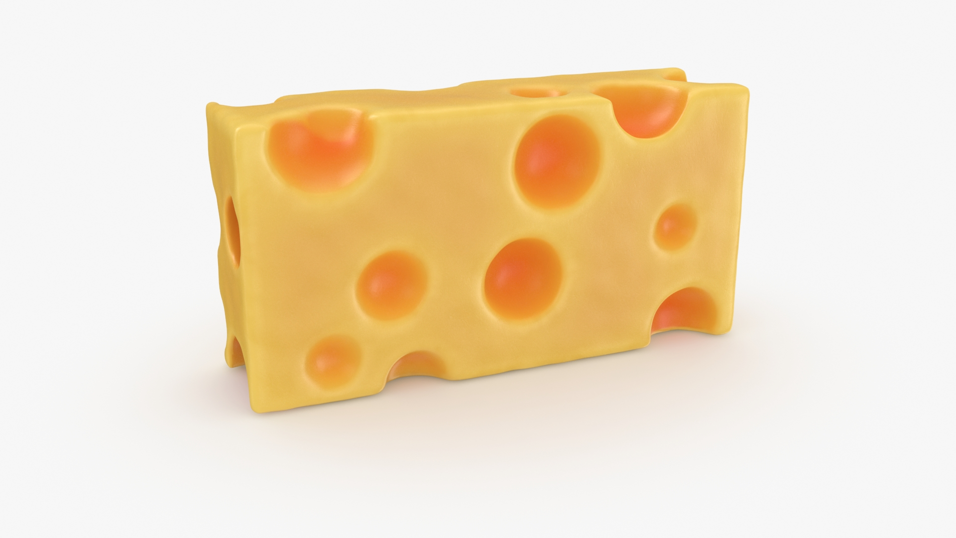 3D Model Stylized Cheese Cube 2 - TurboSquid 2339267