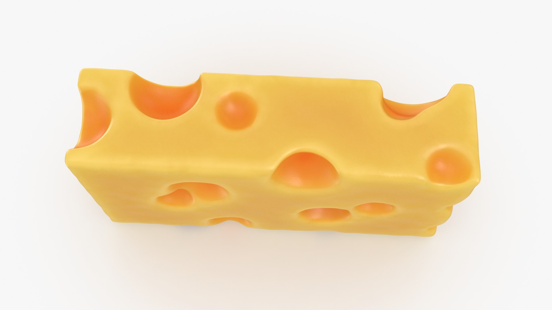 3D Model Stylized Cheese Cube 2 - TurboSquid 2339267