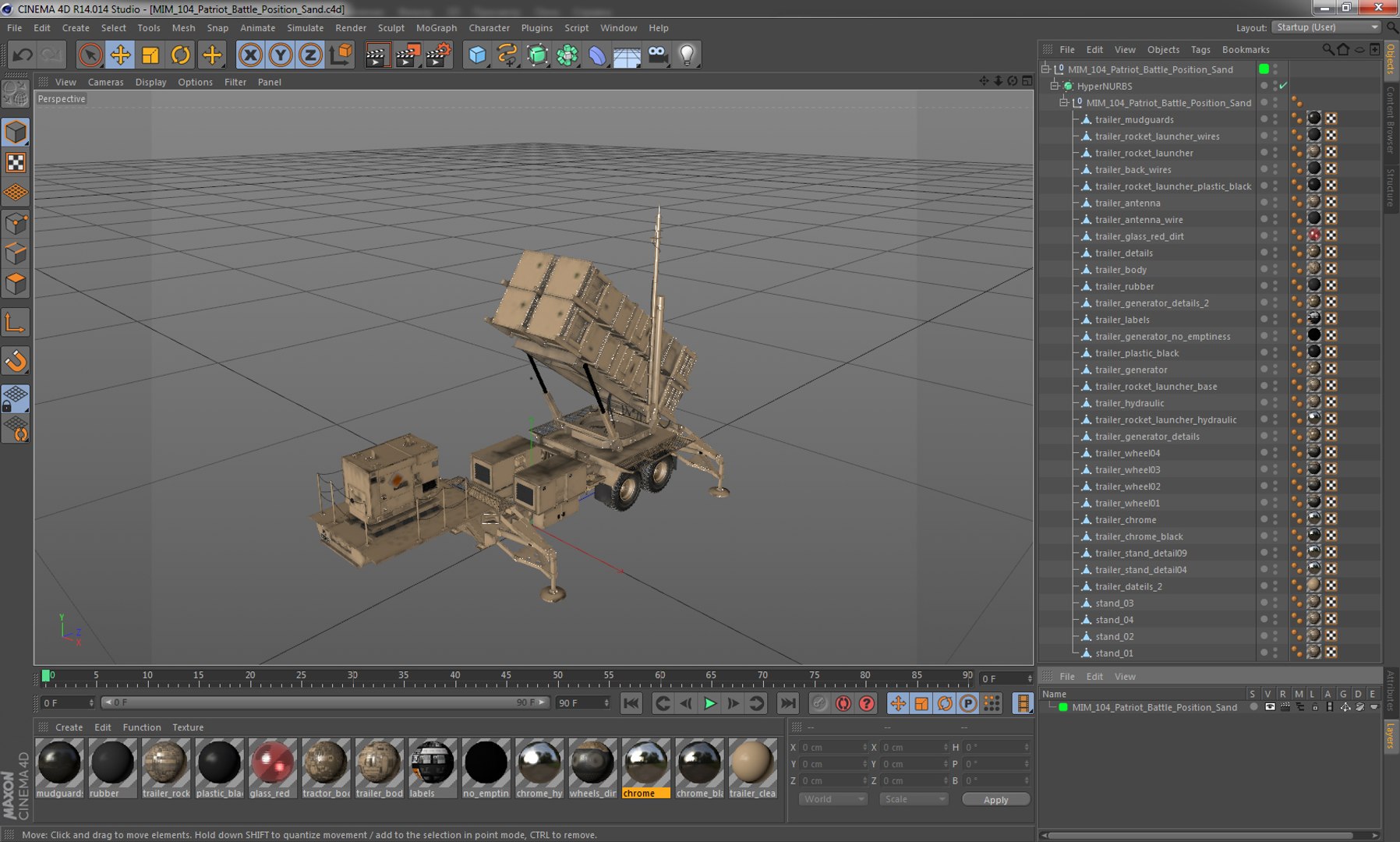 3D Mim-104 Patriot Battle Position Model - TurboSquid 1242864