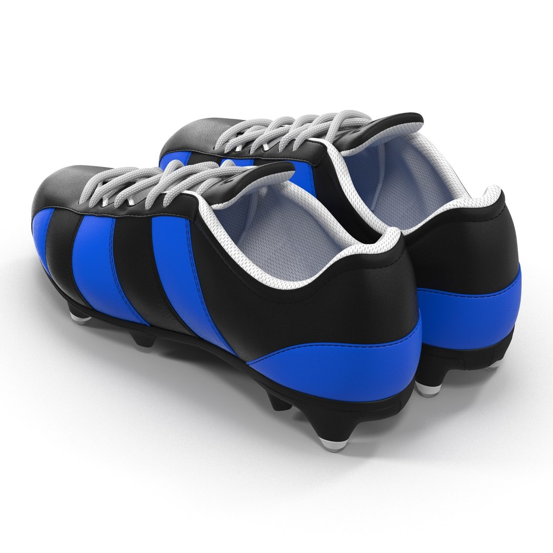 3d Football Boots 2 Blue