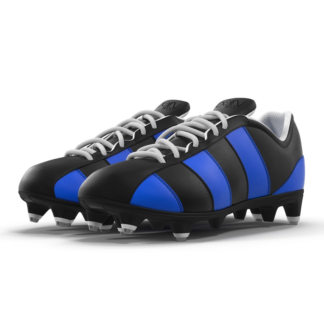 3d Football Boots 2 Blue