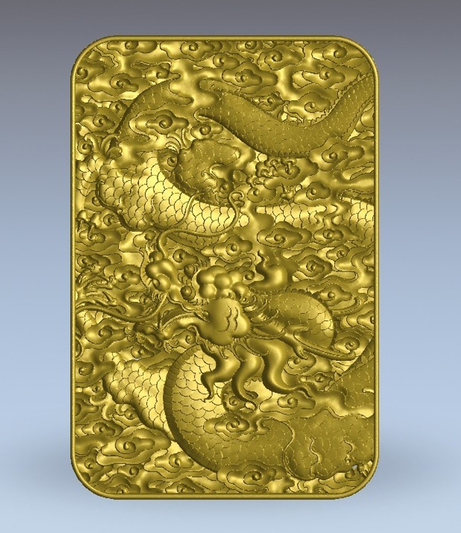 3d Chinese Dragon Relief
