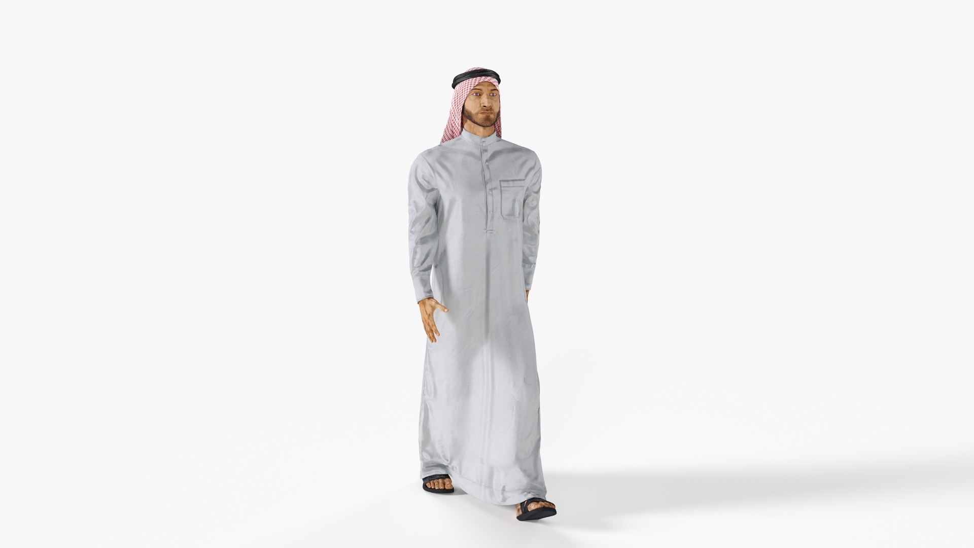 Arab Man With Traditional Arabic Hat Rigged Fur Model - TurboSquid 1965664