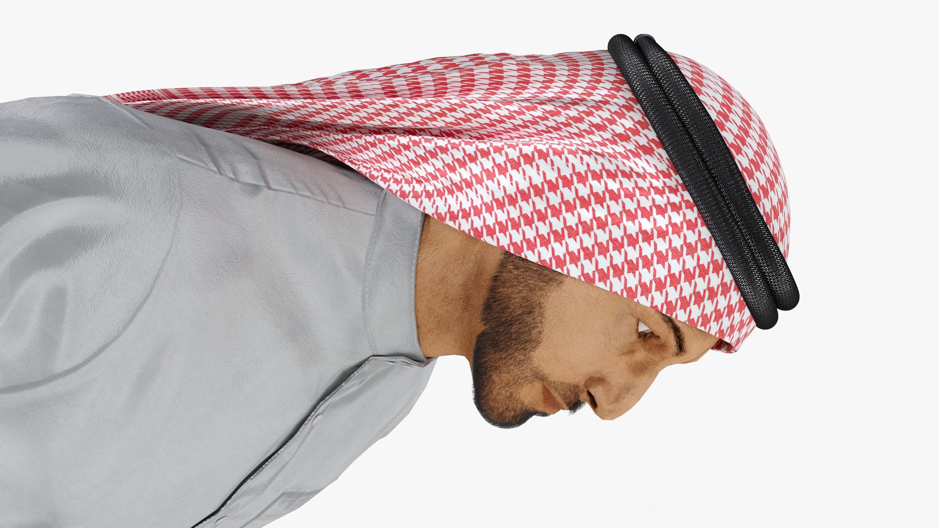 Arab Man with Traditional Arabic Hat Rigged Fur model - TurboSquid 1965664