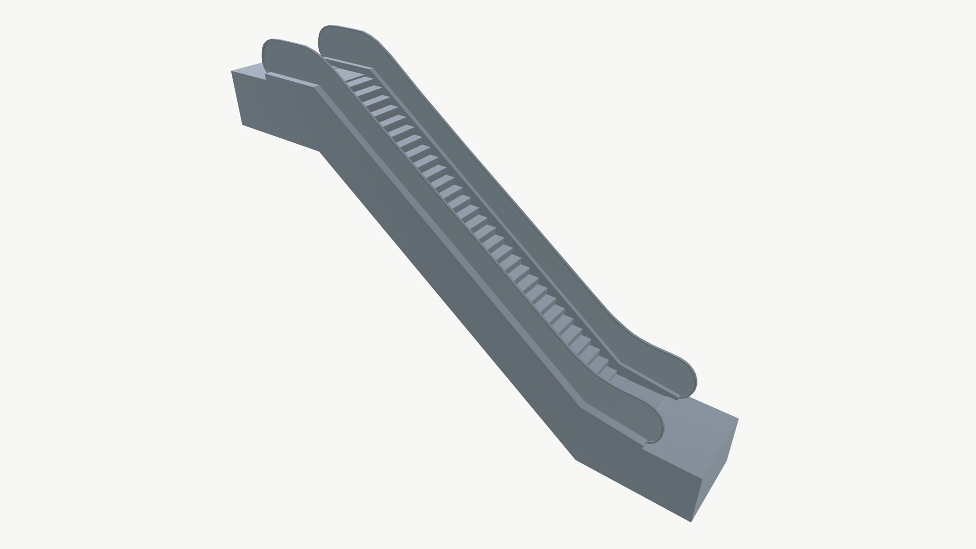 Escalator With Animation 3D Model - TurboSquid 2339309