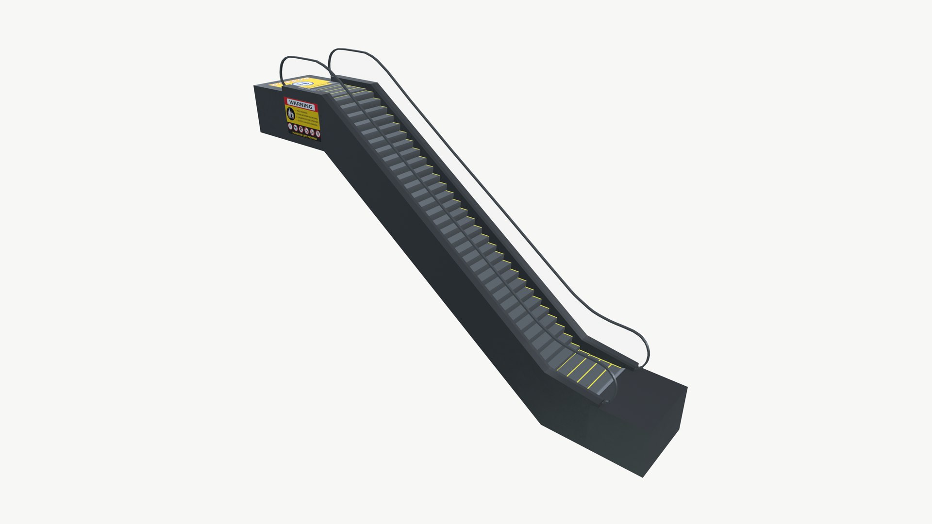 Escalator With Animation 3D Model - TurboSquid 2339309