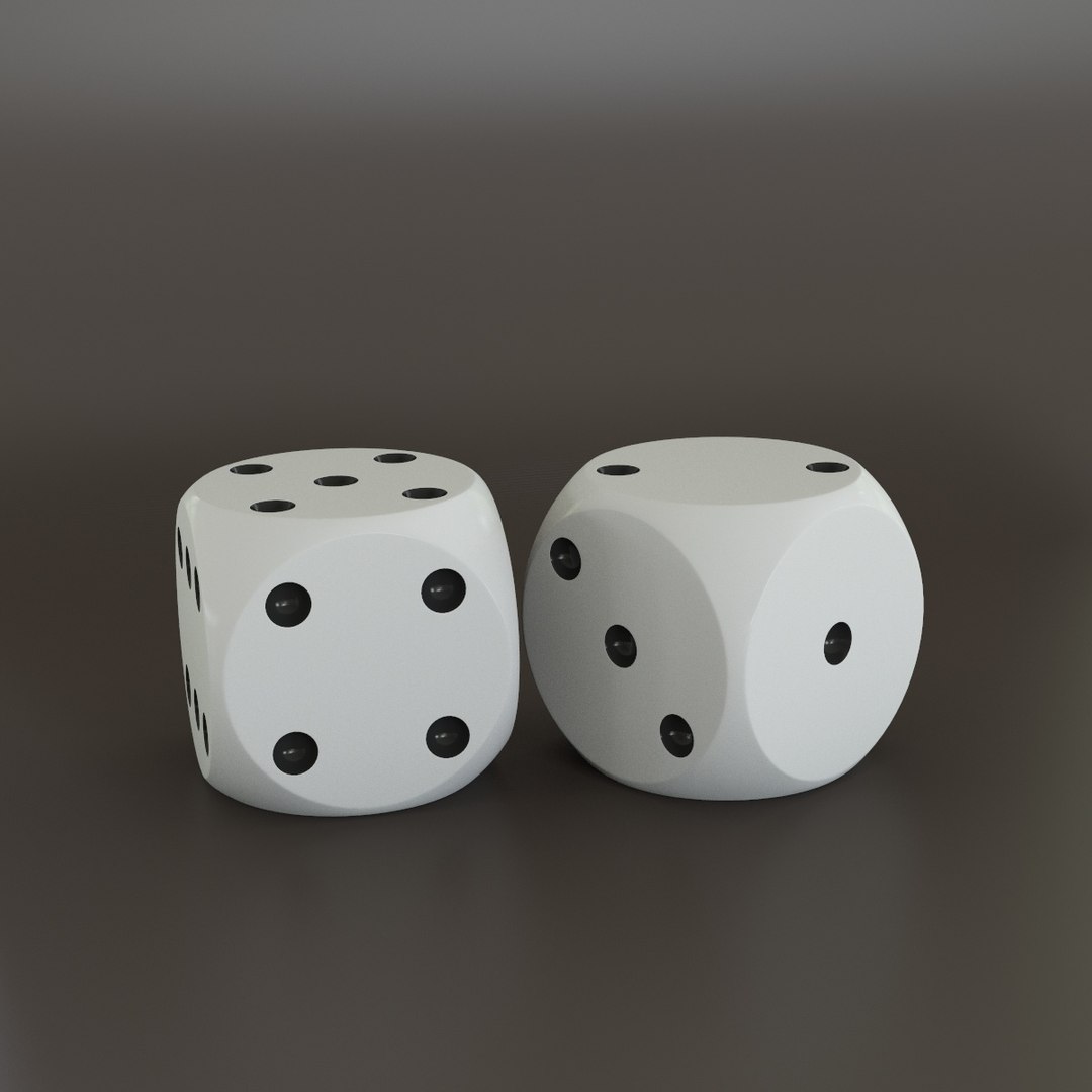 Dice Modelled 3d Model