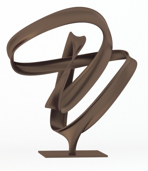 abstract bronze sculpture obj