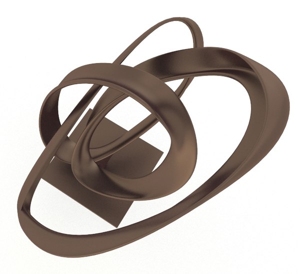 abstract bronze sculpture obj