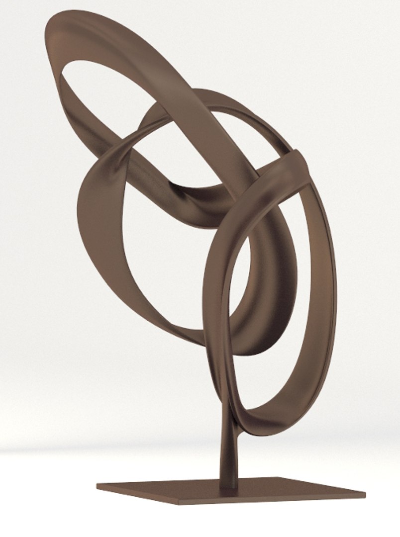 Abstract Bronze Sculpture Obj