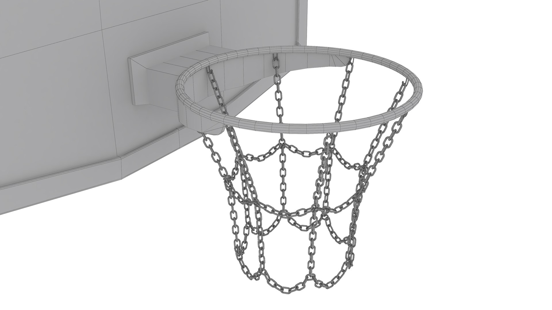 Wall Basketball Hoop 3D Model - TurboSquid 2268327