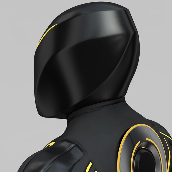 tron legacy character rigged 3d model