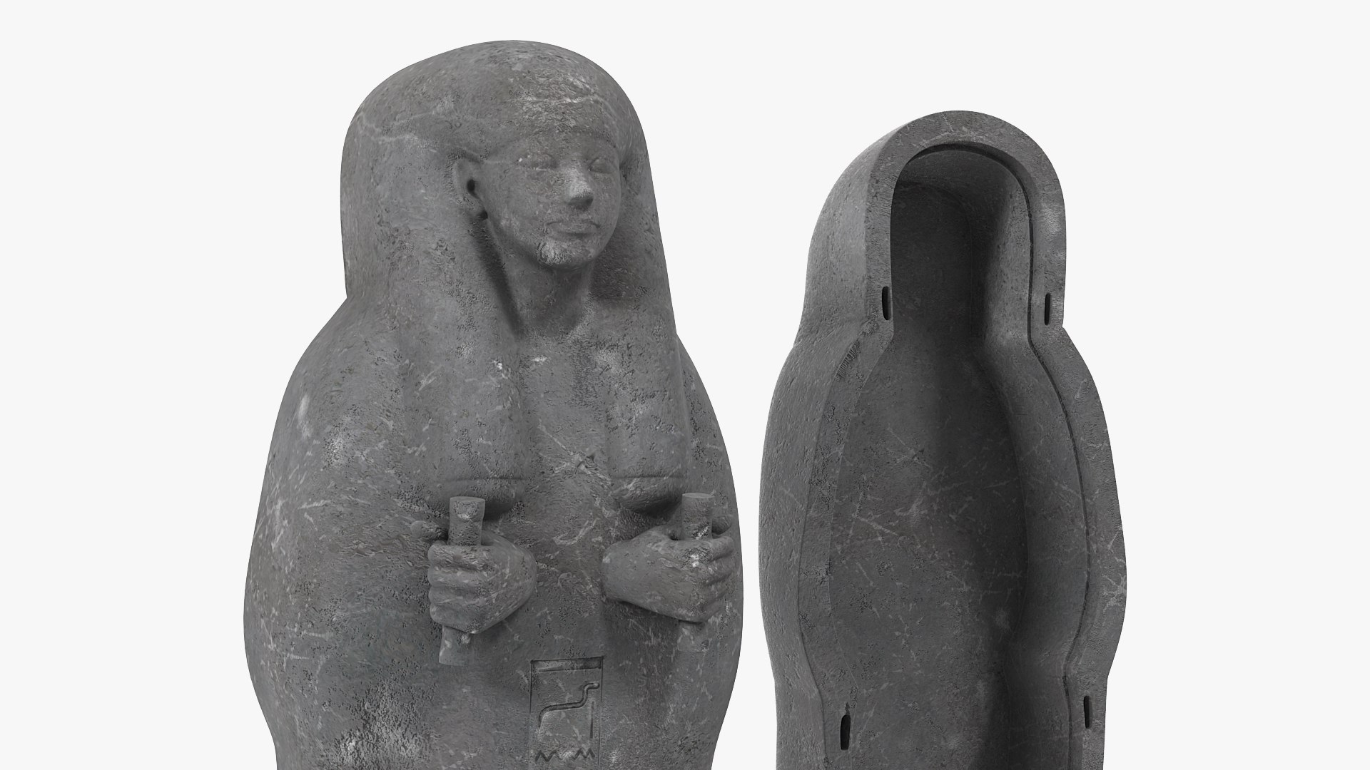 3D Stone Egyptian Sarcophagus Model - TurboSquid 1445540