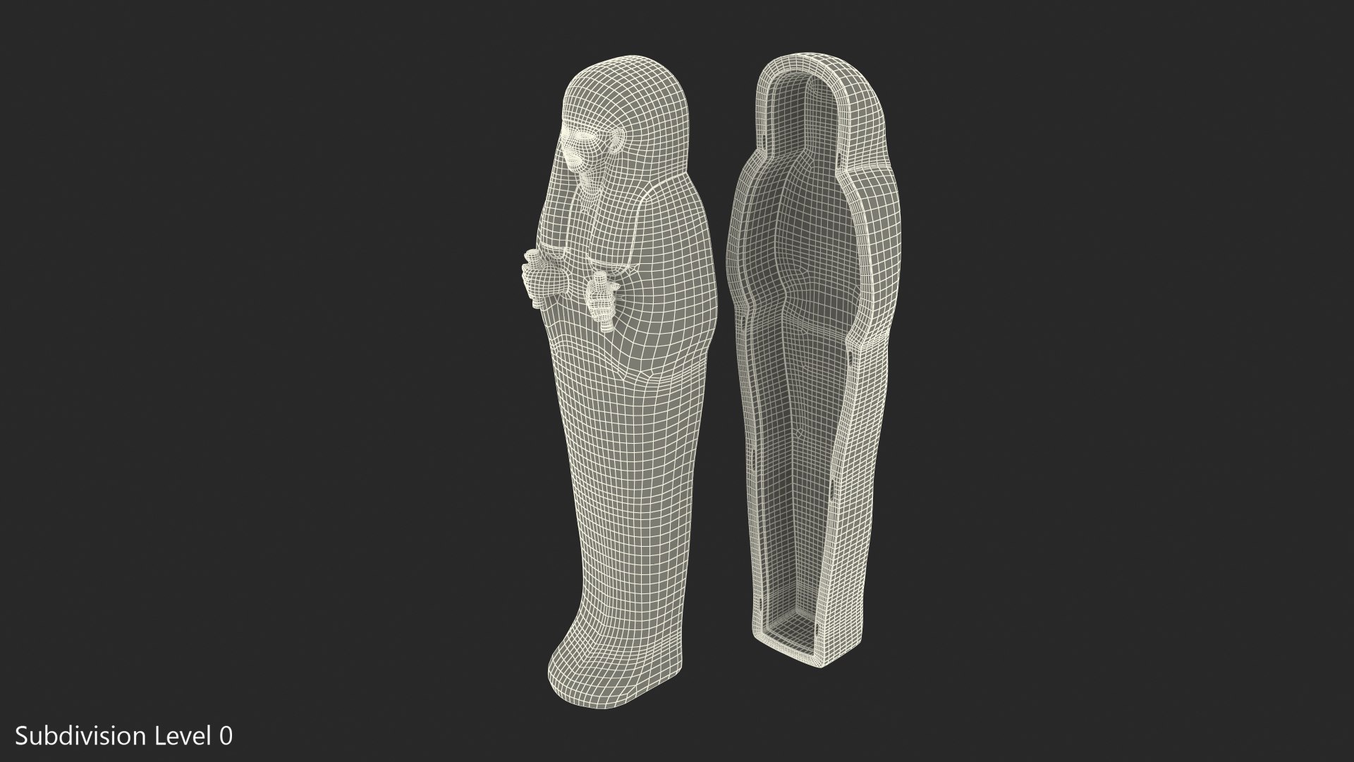 3D Stone Egyptian Sarcophagus Model - TurboSquid 1445540