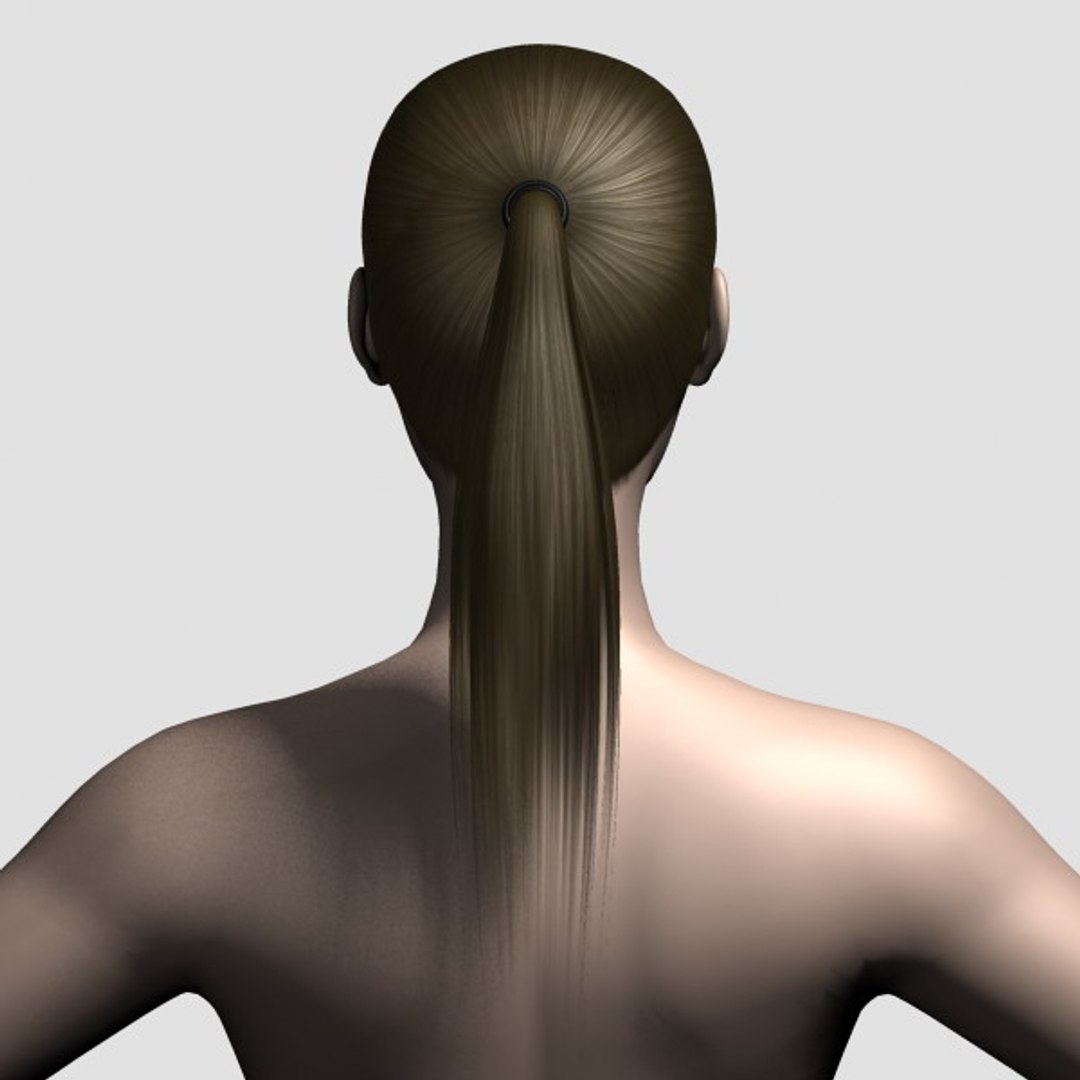 Hair Character Mesh 3d Model
