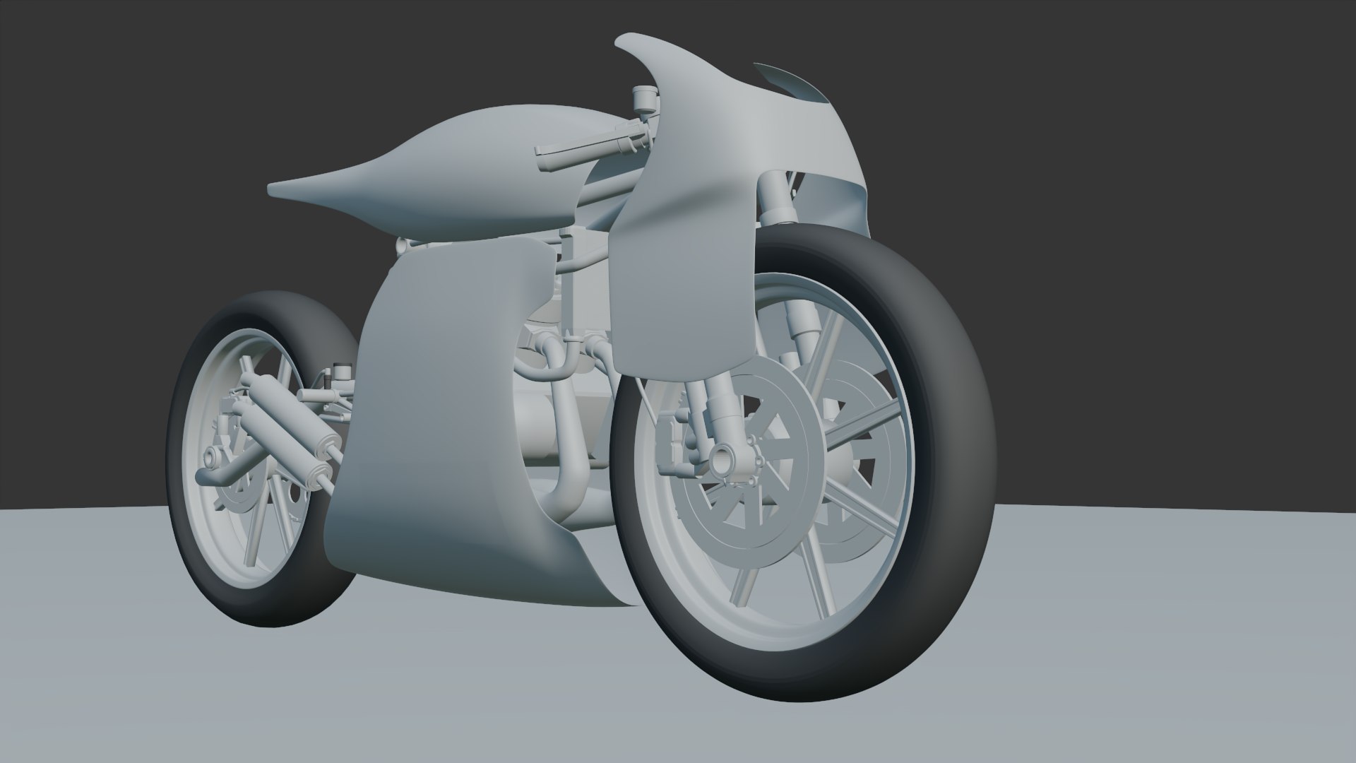 3D model concept cafe racer motorcycle - TurboSquid 1590826