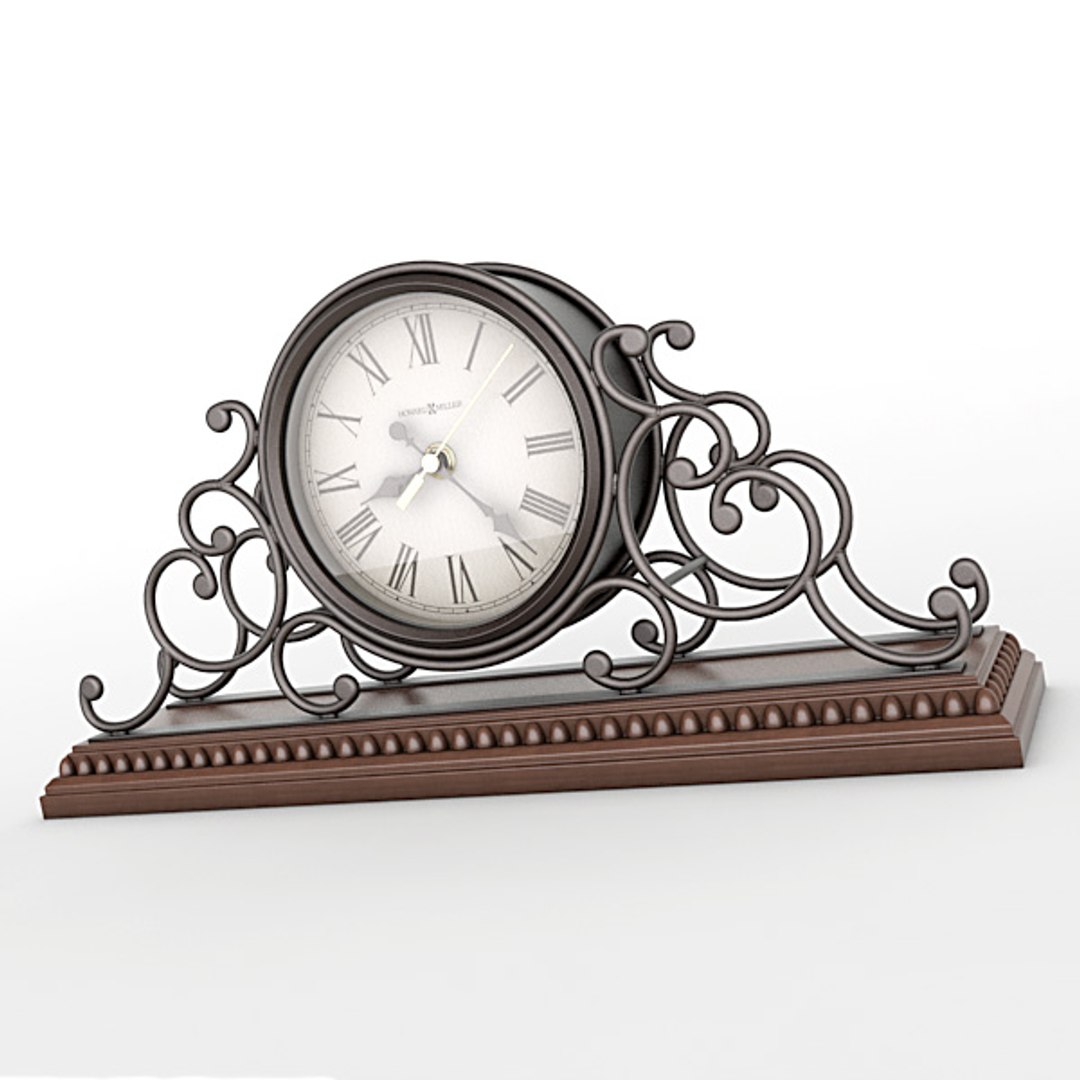 3d Model Of Analog Mantel Clock