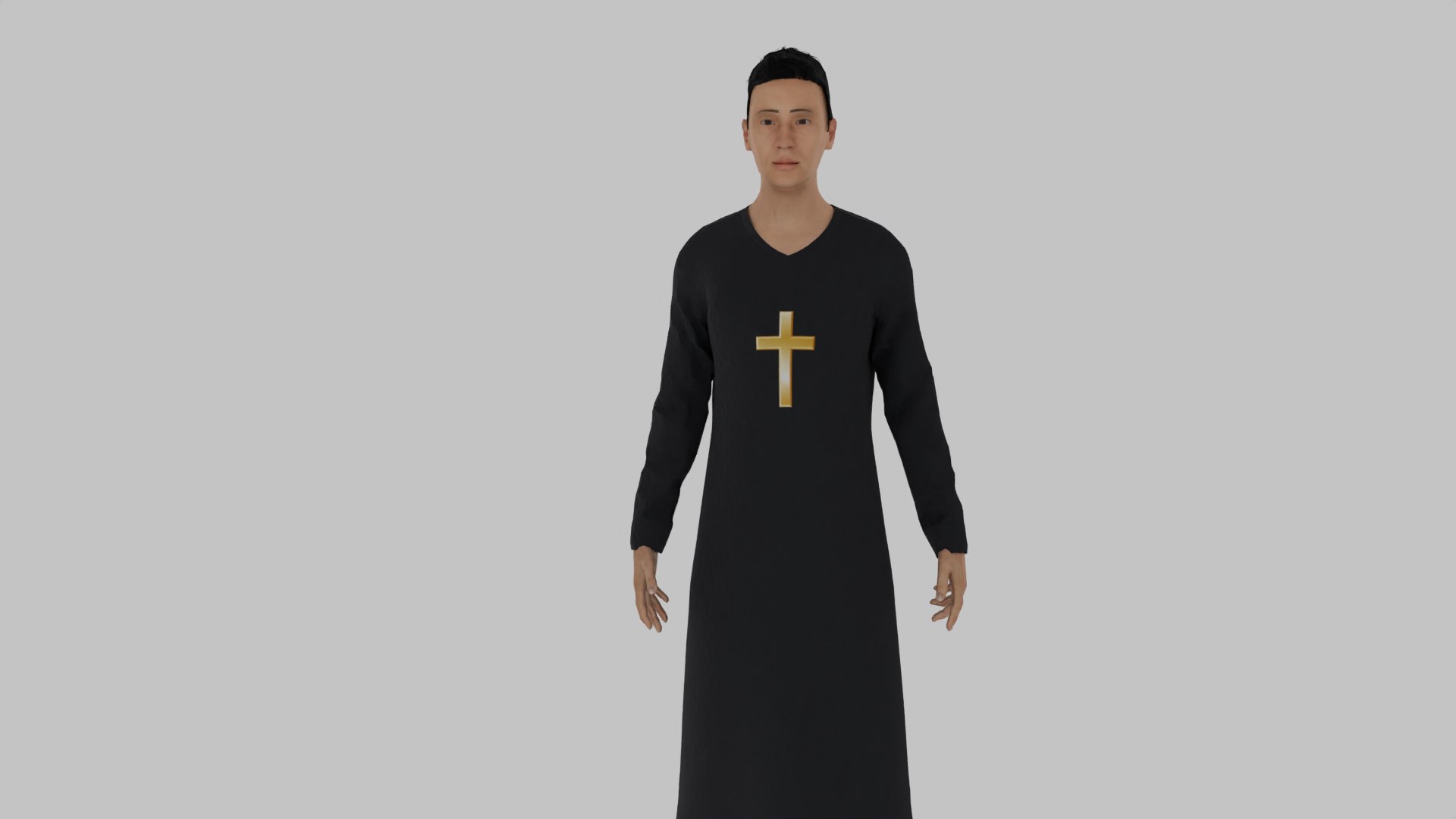 3D Priest - TurboSquid 1971537